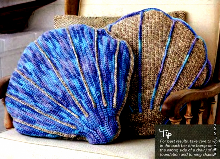 Shell Crochet Pillow - Crochet Fashion